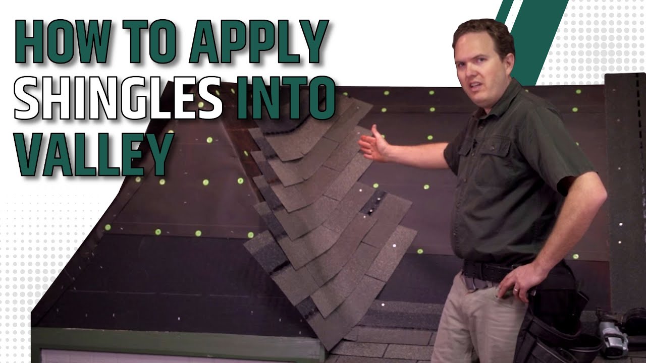 How to Apply Shingles Into Valley - YouTube