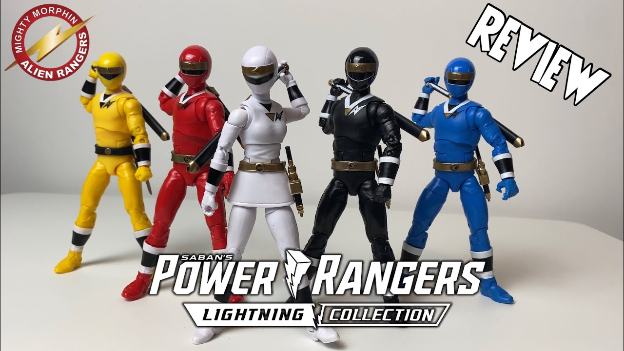 Power Rangers Lightning Collection ALIEN RANGERS Mighty Morphin Power ...