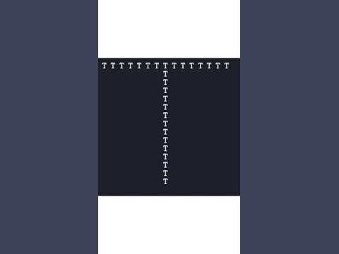 #Shorts 🔥Java Program Print Alphabet ( T ) using for loop. - YouTube