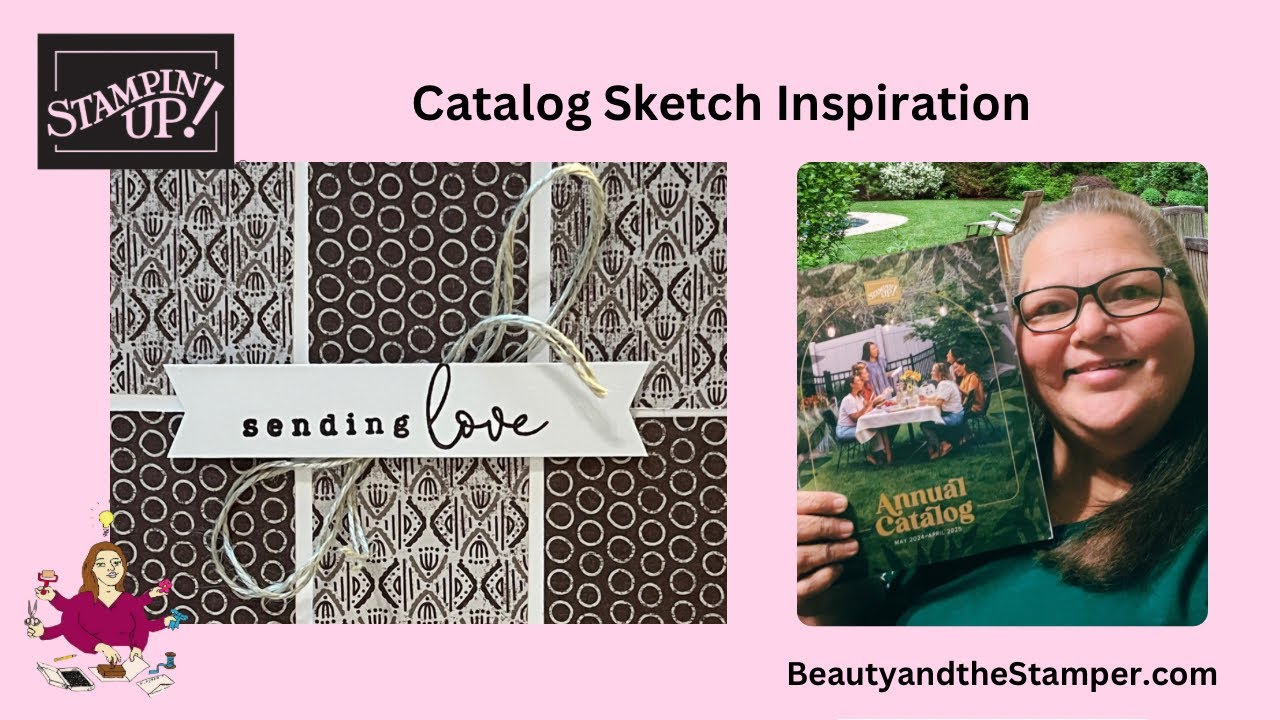 Let’s Make a Handmade Card using a Catalog Sketch Card - YouTube