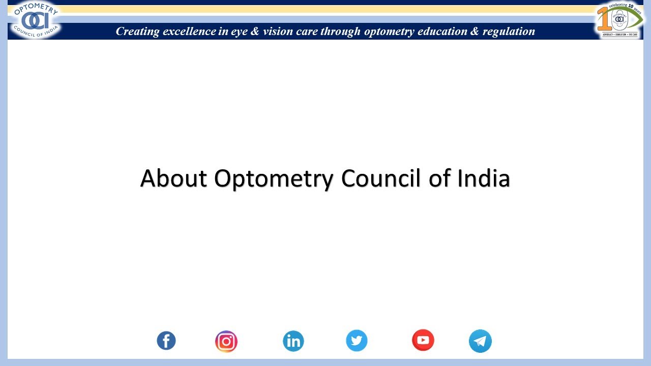 Optometry Council of India !! - YouTube