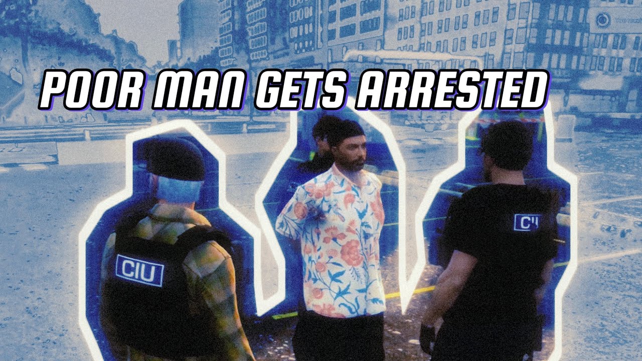 Poor man gets arrested in GTAV Fivem - YouTube