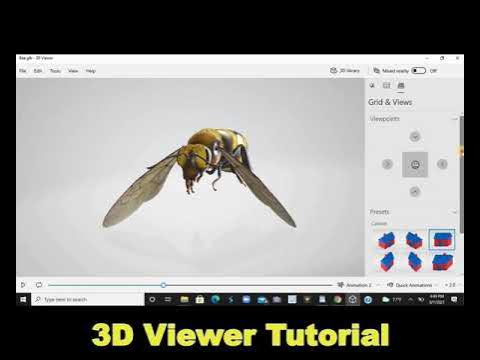3d viewer windows 10 - YouTube