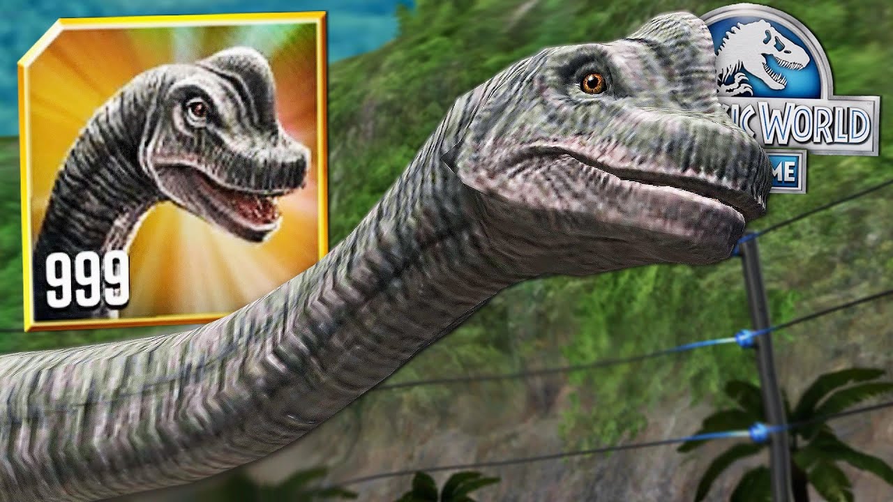 NEW BRACHIOSAURUS LEVEL 999!!! 🦕 Jurassic World: The Game - New ...