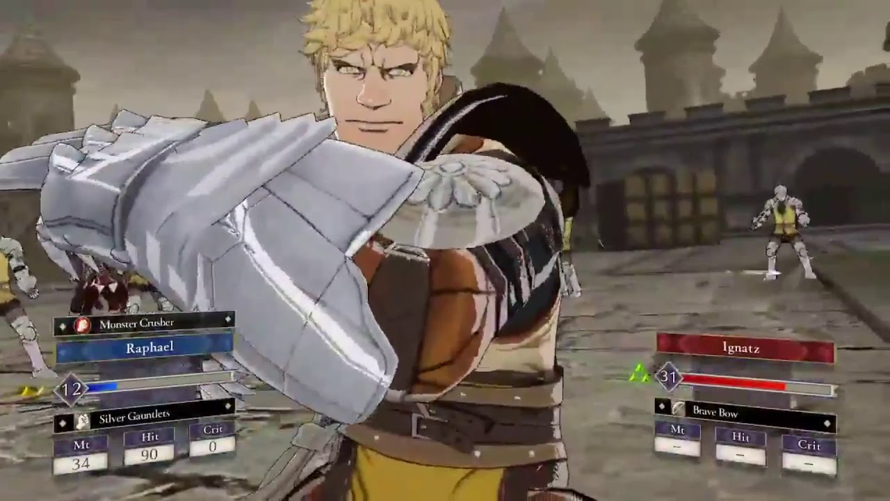 Fire Emblem: Three Houses - Raphael vs Ignatz Unique Dialogue - YouTube