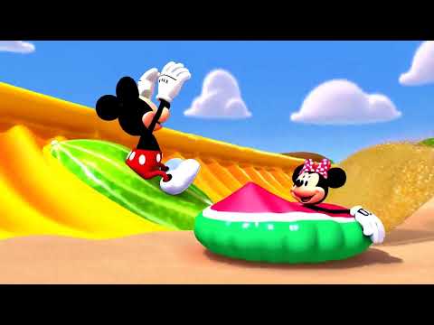 Mickey and Minnie’s Mango Juice Slip and Slide
