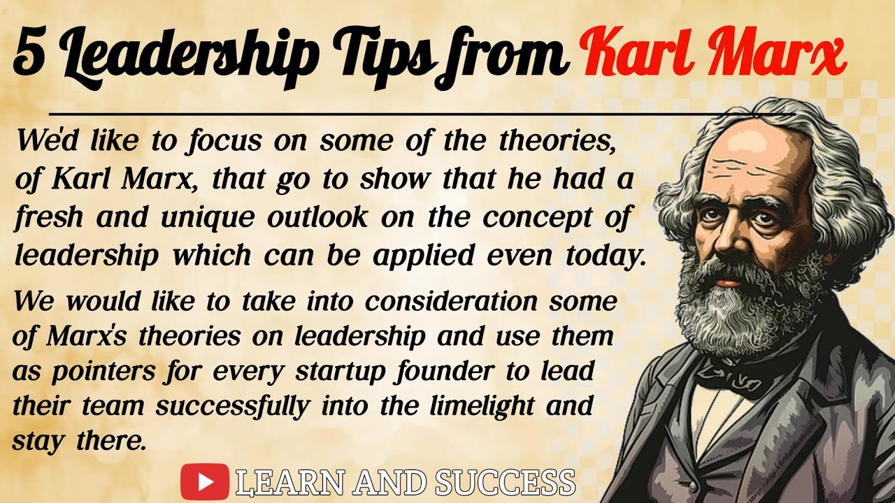5 Leadership Tips from Karl Marx | Learn English with Powerful Lessons ...