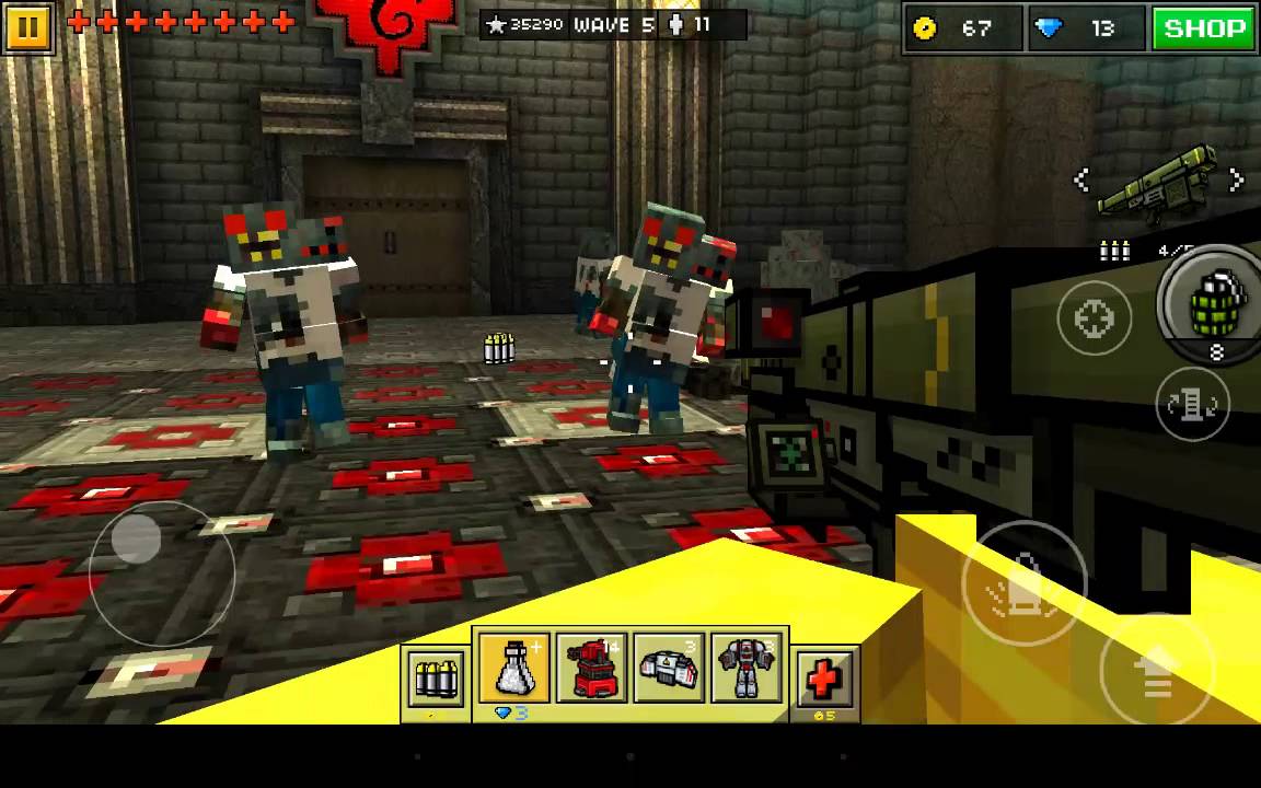 Pixel gun 3d survival mode gameplay - YouTube