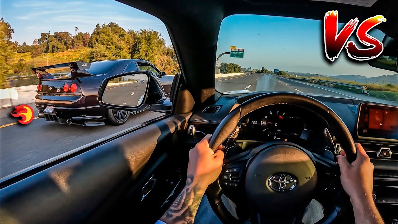 R33 GTR & MK5 SUPRA SHRED MEXICO STREETS!! - YouTube