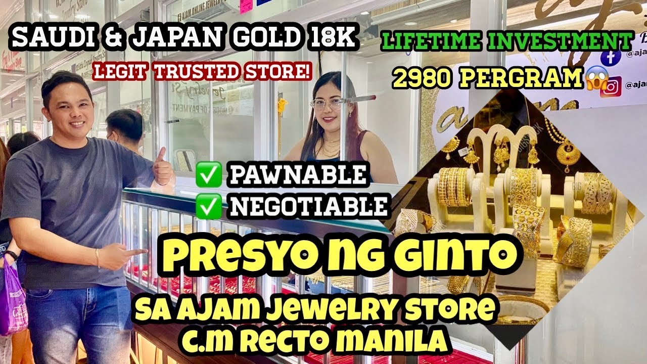 2023 PRICELIST NG GOLD SA C.M RECTO "AJAM JEWELRY STORE| Trendy ...