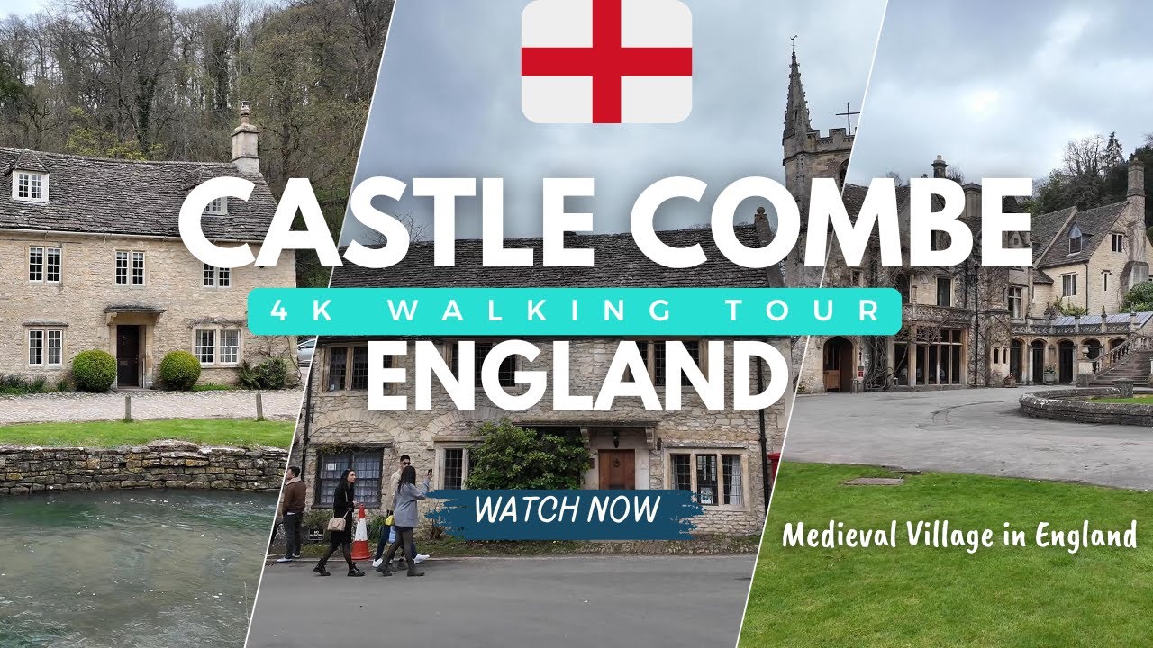 Castle Combe, Costwolds. Medieval Village in the UK. 4K Walking Tour ...