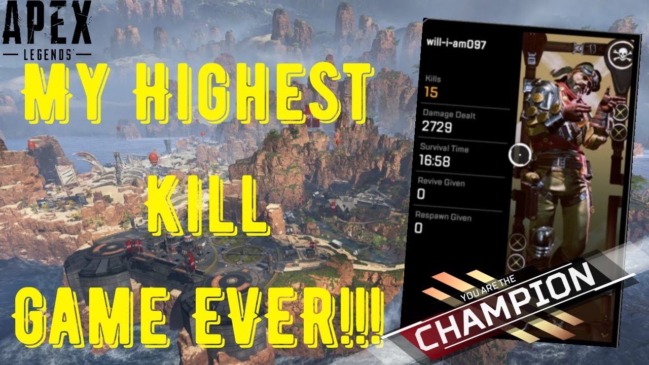 My Highest Kill Game Ever!!! (Apex Legends PS4) - YouTube