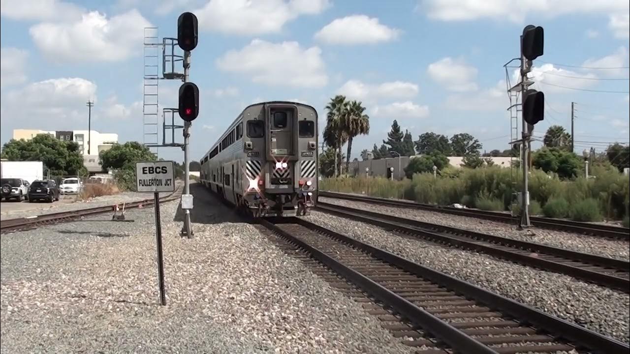 CDTX Cab Car 6903 Leads Amtrak 777 Pacific Surfliner North into Fullerton, CA 09/19/2019 - YouTube