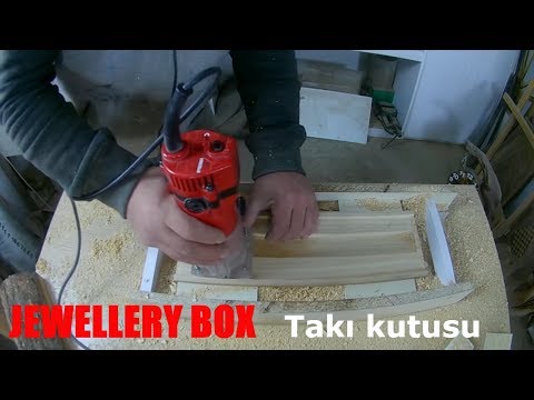 El işi kütük tespih kutusu /  ahşap takı kutusu / wooden box
