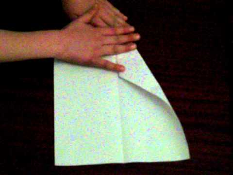 lightening bolt paper airplane - YouTube