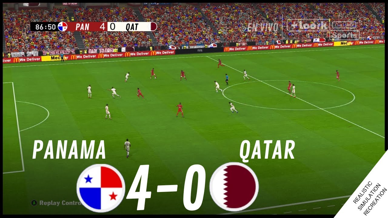 PANAMA vs QATAR [4-0] HIGHLIGHTS | Video Juego Simulación & Recreación ...