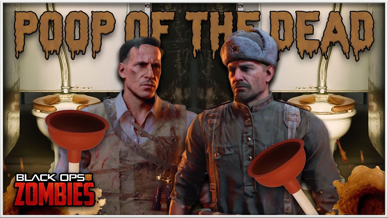 FIGHTING ZOMBIES FROM MY TOILET | POOP OF THE DEAD | COD CUSTOM ZOMBIES ...