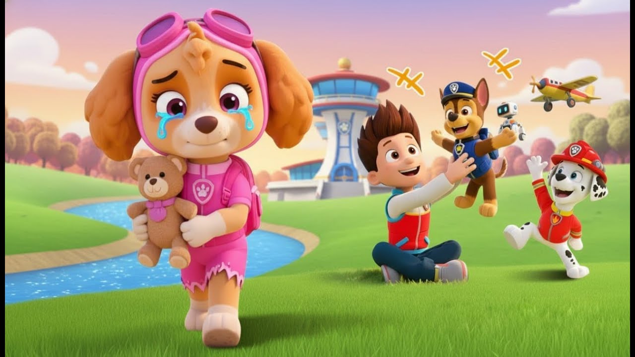 Paw Patrol The Mighty Movie | Skye Runs Away From Home - Sad Story But ...