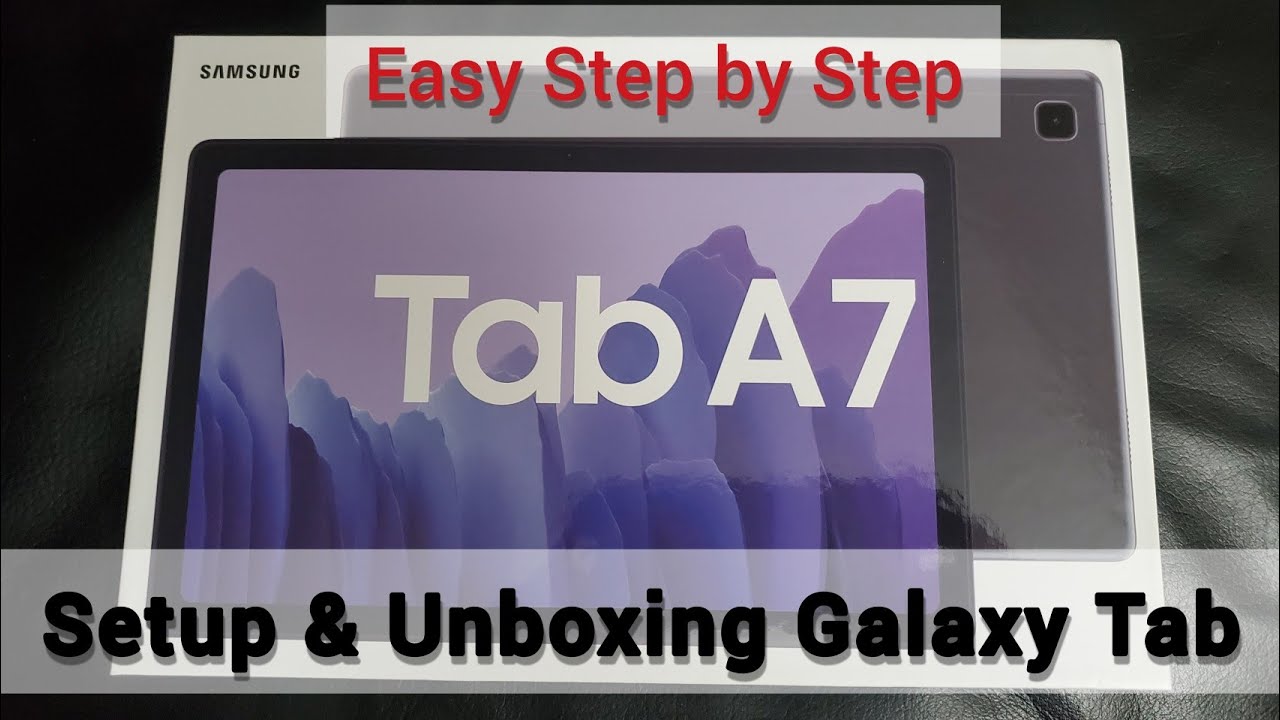 How to Setup Samsung Galaxy Tablets - YouTube