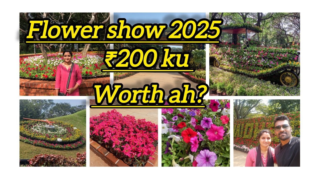 ₹200 ku flower show worth ah???🤔/2025 CHENNAI FLOWER SHOW @SEMMOZLI ...