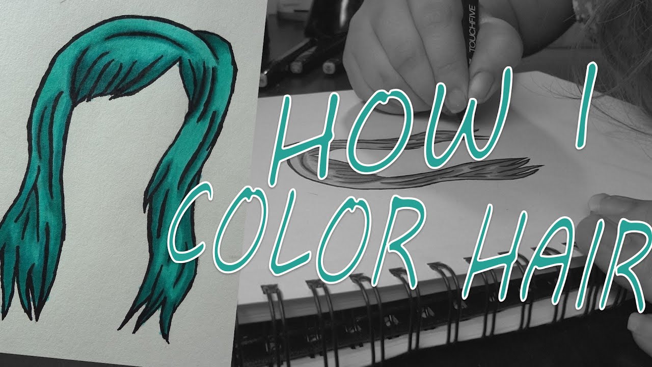 How I Color Hair with Touch Five Markers - YouTube