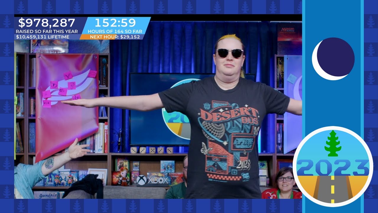 DB2023 - Cori T-Poses for the kids, DB2023 Shirts have finally arrived ...