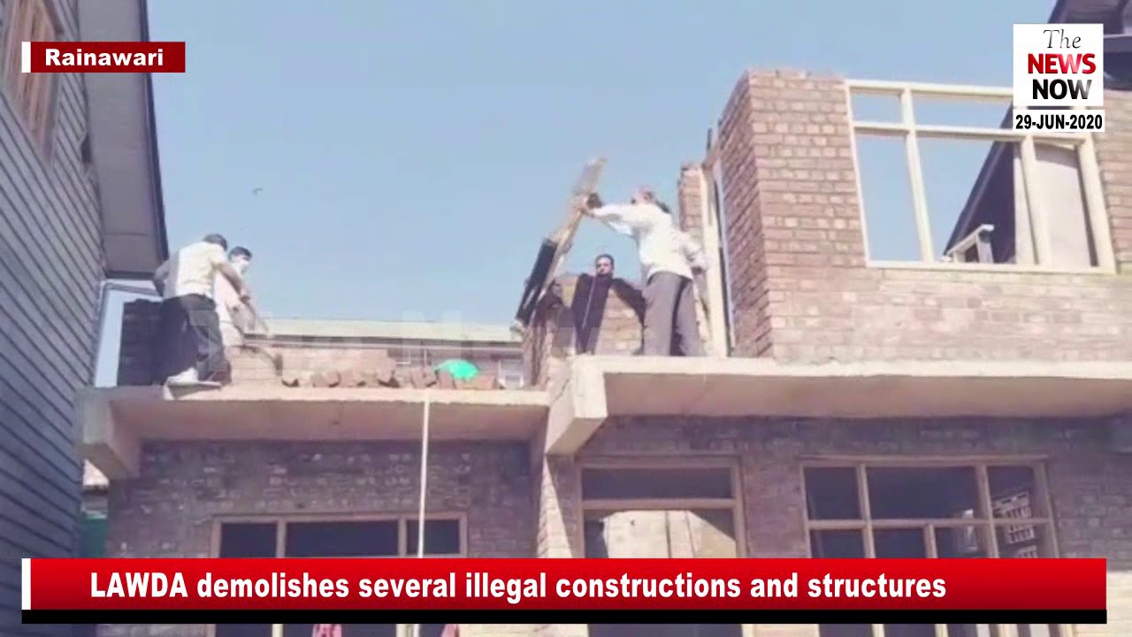 LAWDA demolishes several illegal constructions and structures - YouTube