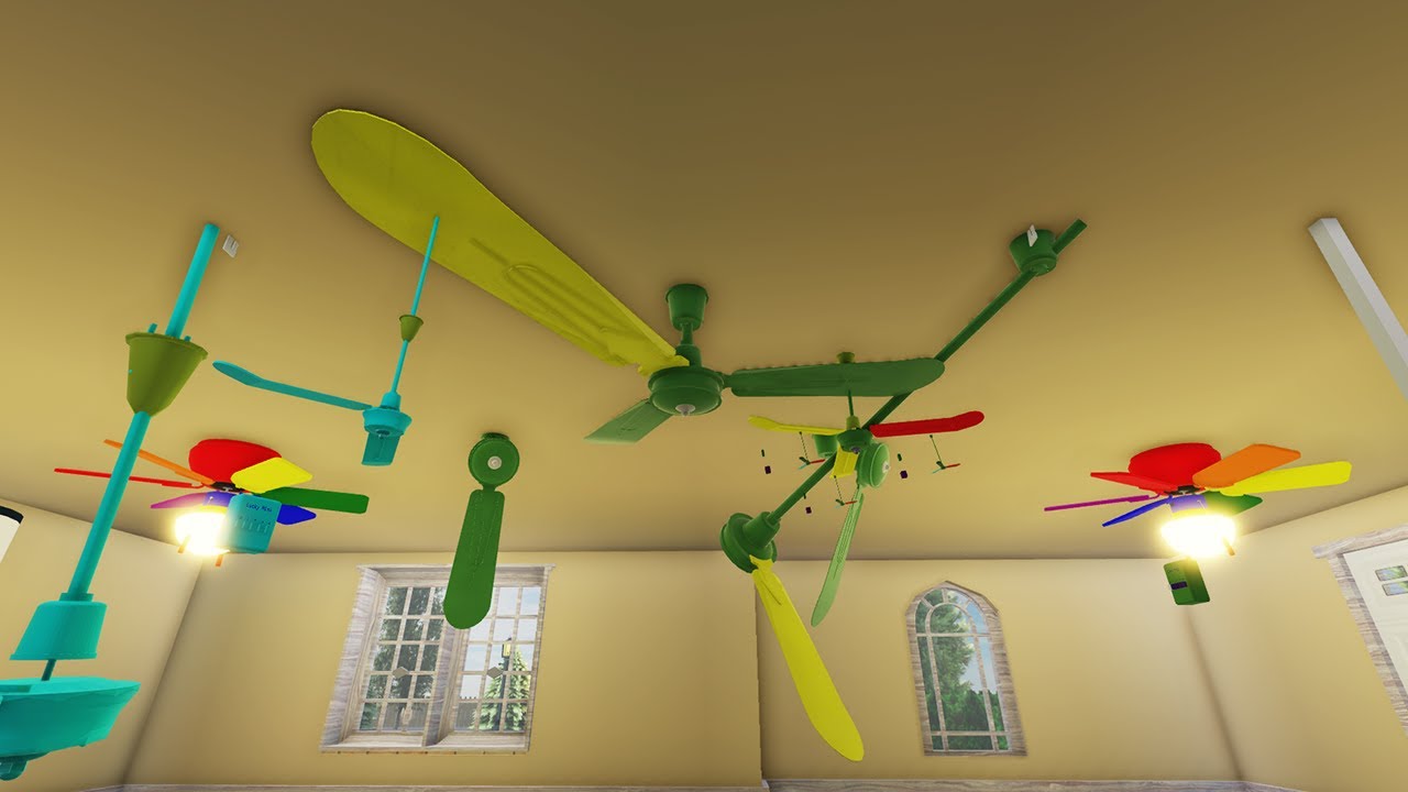 Rare Ceiling Fan Wobbly, Epic Invention in Mansion | Roblox - YouTube