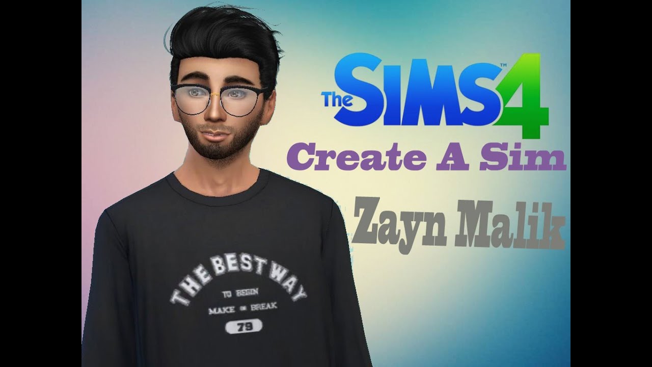 Sims 4 || Create A Sim || Zayn Malik - YouTube