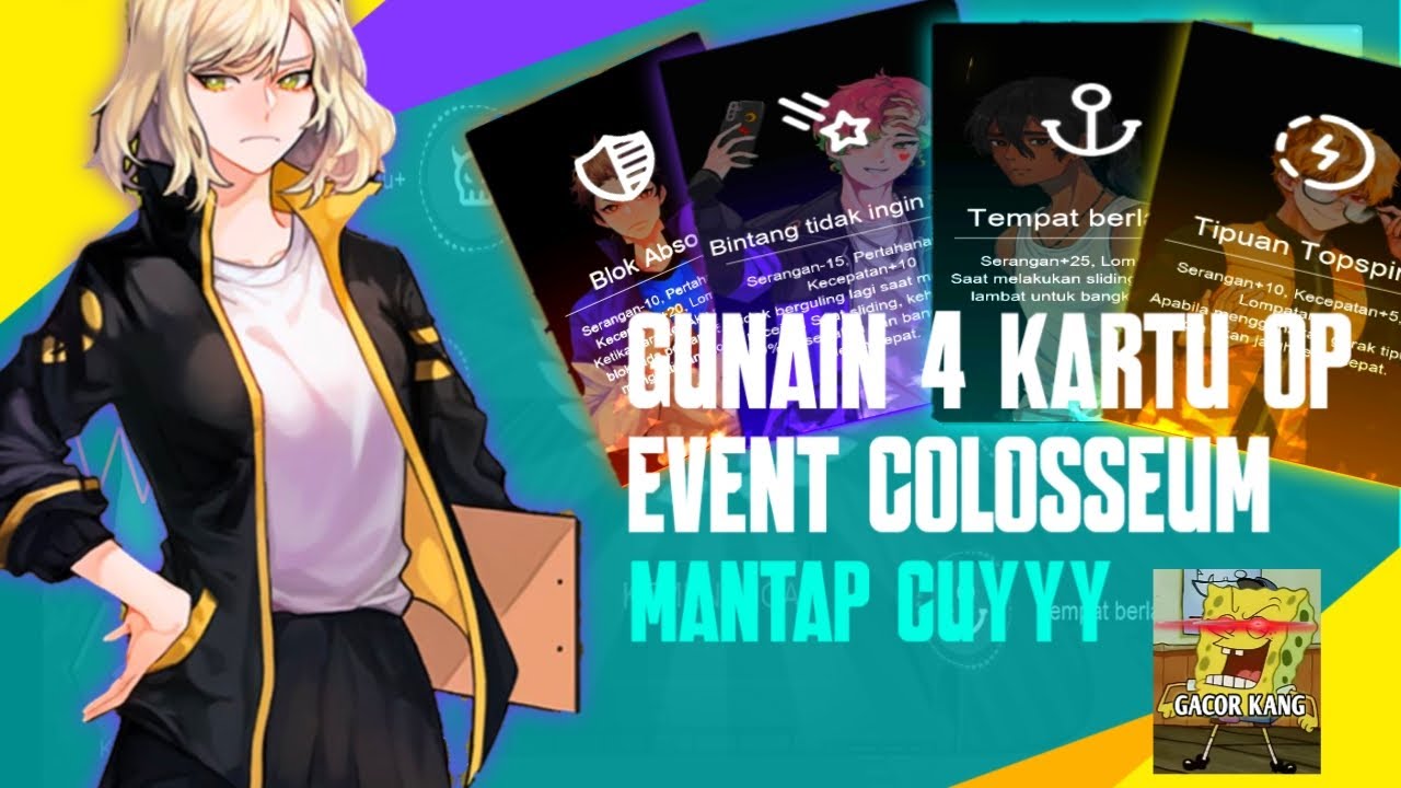 Gameplay the spike volleyball dengan 4 kartu spesial di event Colloseum ...