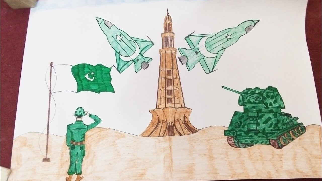 Defence Day Drawing | Defence Day | 6 September defence Day Drawing | 6 ...