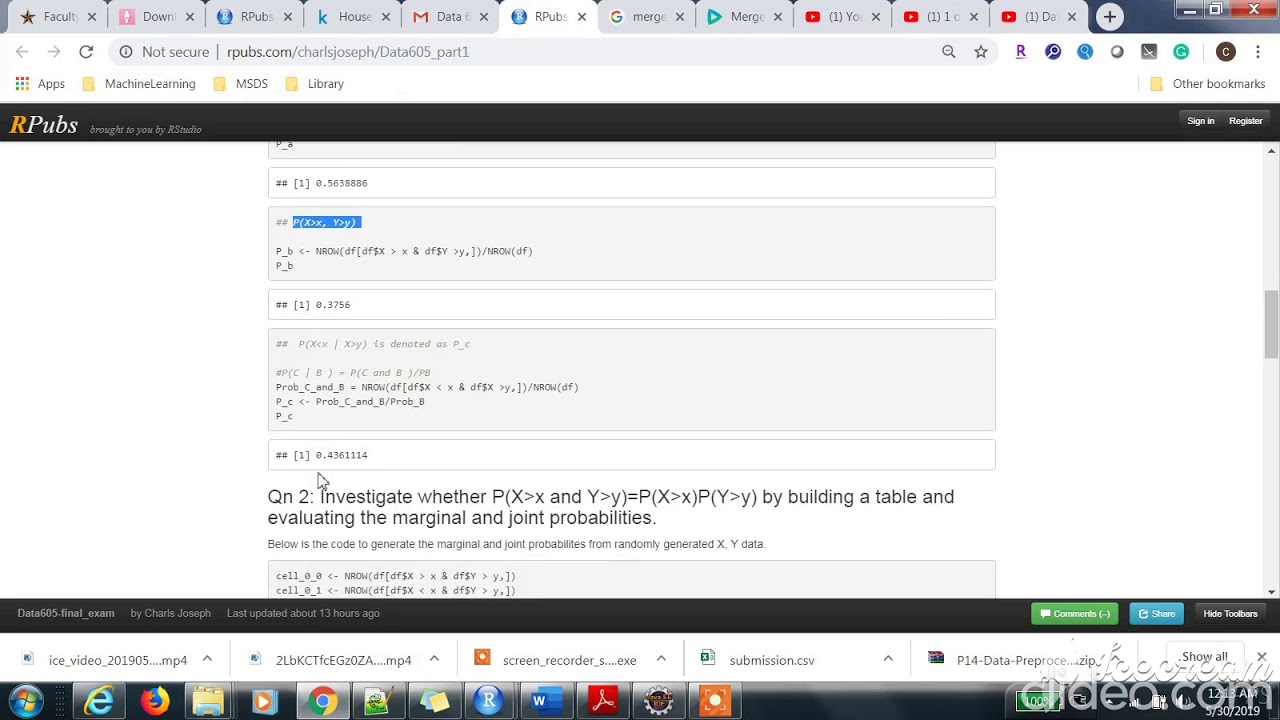 Data602 Part1 - YouTube