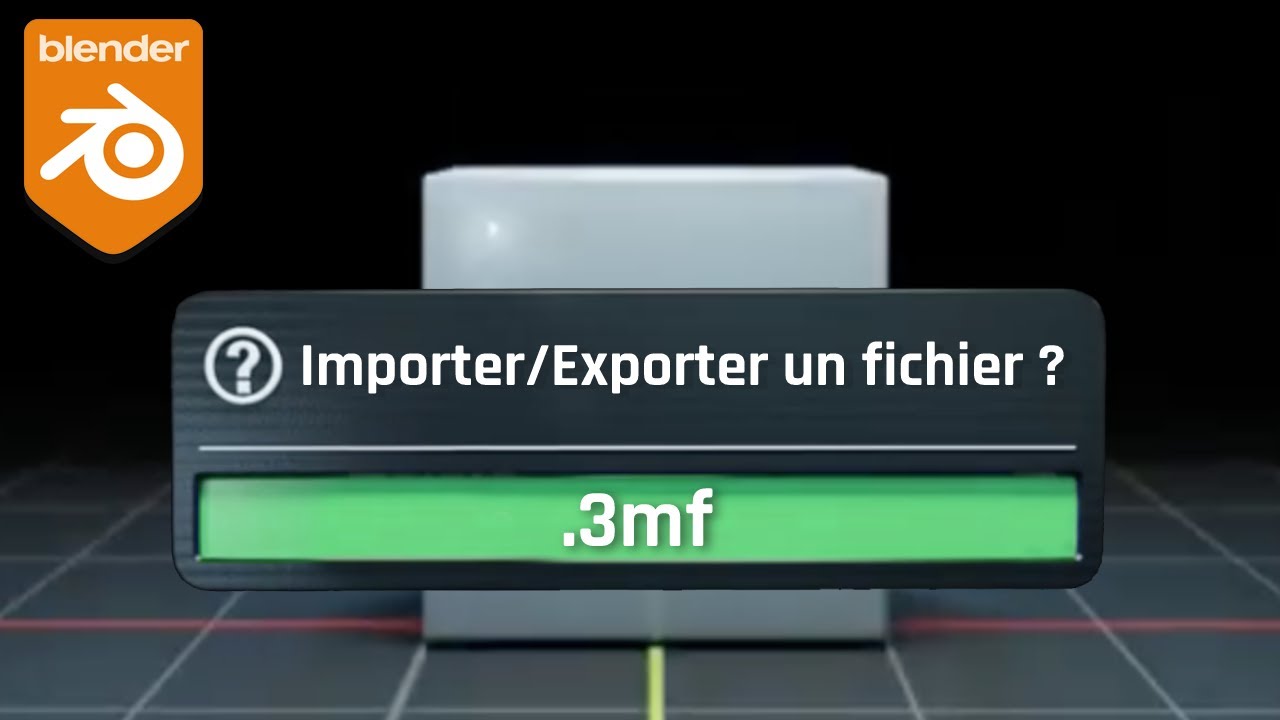 Blender 3.6 | Importer/Exporter vos fichier 3MF - YouTube