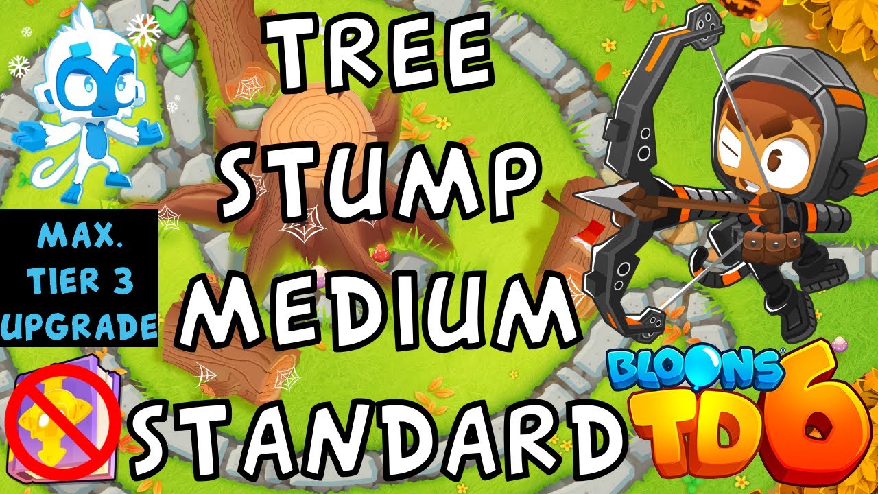 Bloons TD 6 | Tree Stump Medium Standard | Max. Tier 3 Upgrade No MK No ...