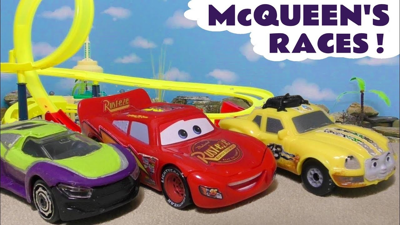 Cars McQueen Racing With The Funlings Driver Funling - YouTube