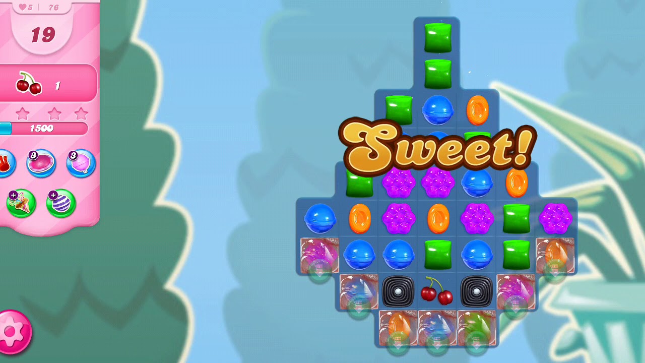 Candy Crush Saga Level 76 - YouTube