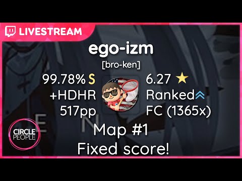 osu! | kablaze | la la larks - ego-izm [bro-ken] +HDHR 99.78% 517pp FIXED SCORE