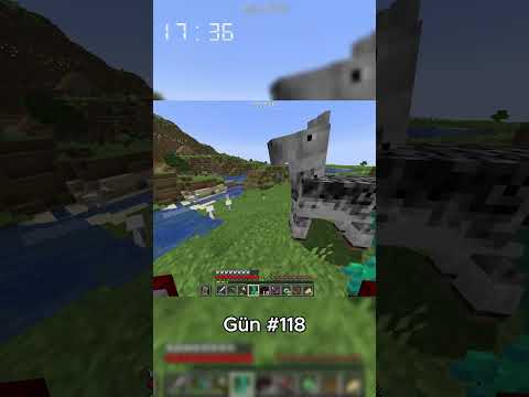 Her gün 30 saniye oynayarak Minecraft’ı bitiriyorum Gün:118 #minecraft