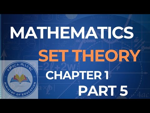 Mathematics for freshman chapter 1 part 5 set theory. - YouTube