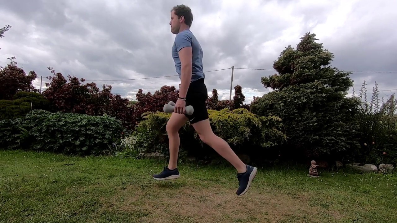 TheLakesCoach - Dumbbell Split Jumps - YouTube