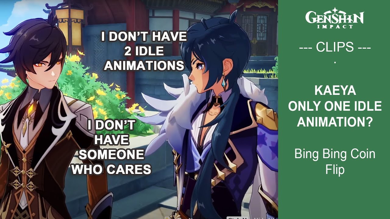 Kaeya Rant Why Kaeya Only Has One Idle Animation Genshin Impact