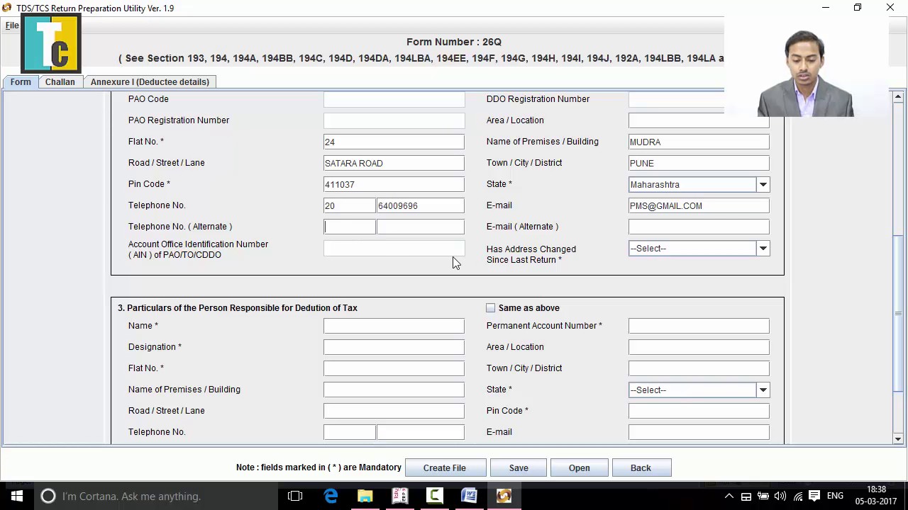 TDS 26Q PART 1 PMS Diagnostics pvt ltd - YouTube