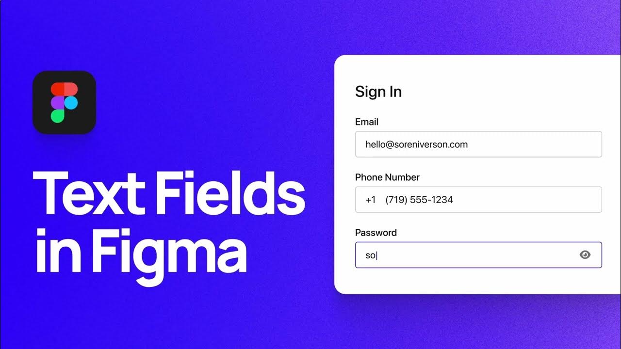 How to design text fields in Figma | Figma Tutorial 2023 - YouTube