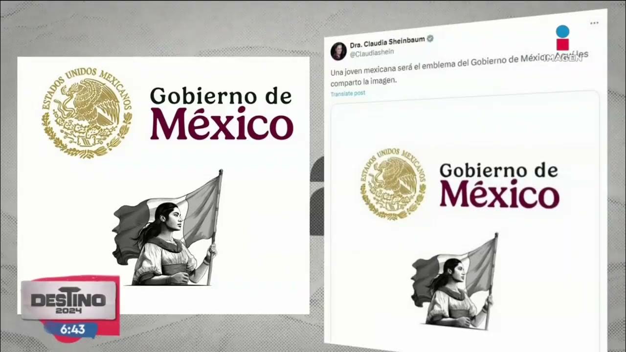 Claudia Sheinbaum presenta el emblema del Gobierno de México para su sexenio | Destino 2024 ...