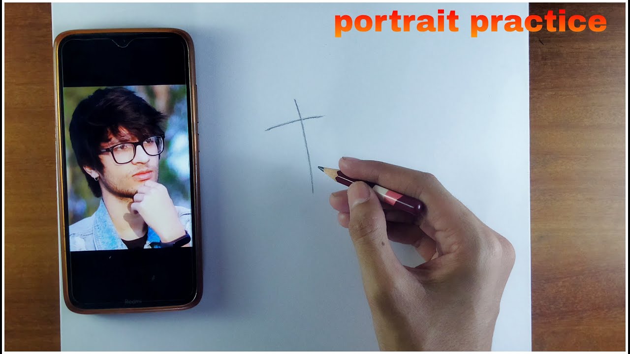 How to do practice free hand portraits for beginners😍 || how to draw ...