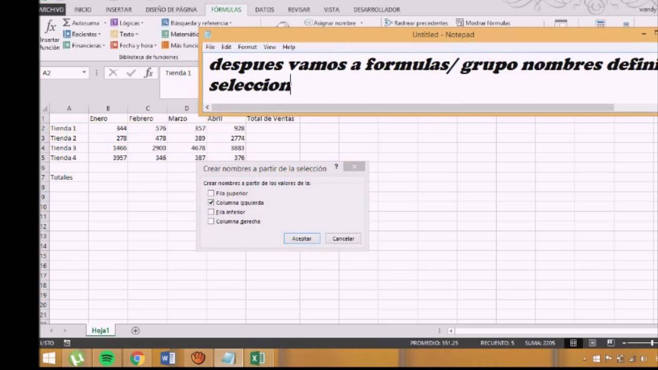 Operaciones con Rango en excel - YouTube
