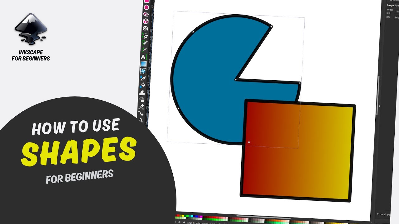 How to use shapes in Inkscape for beginners! - YouTube