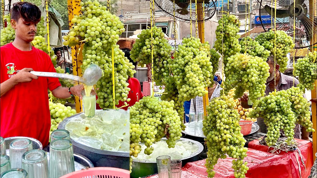Fresh Grapes Juice Amazing Summer Drink, Angoor Ka Juice | Pakistan ...