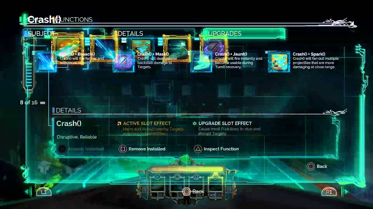 Transistor - Part 1: Upgrade Functions: Spark + Crash Combination HD ...