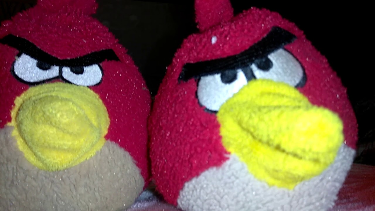 Fake angry bird plush - YouTube